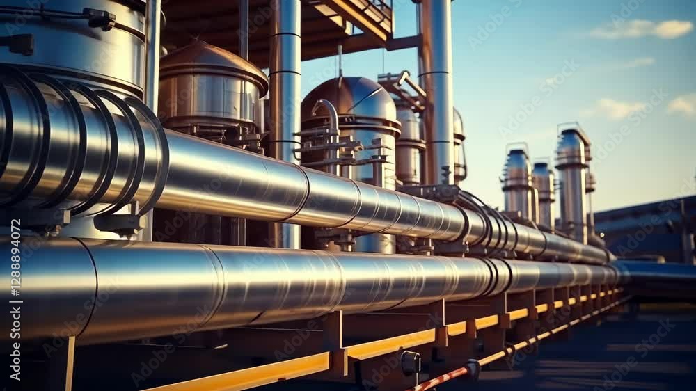 Gas pipes for the oil industry. a clean pipeline for renewable energy ...