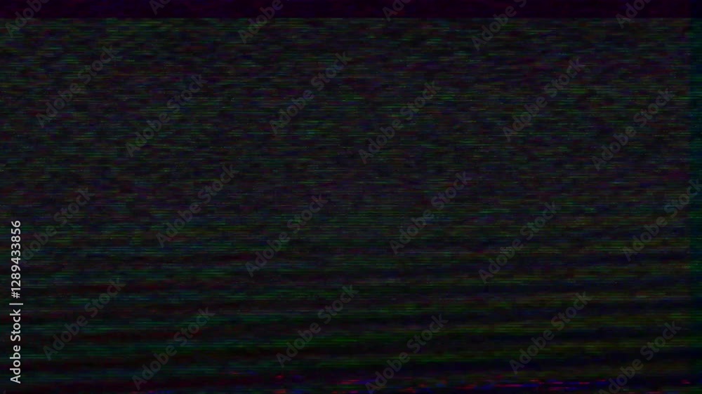 Analog Static Noise texture overlay. Horizontal stripes offset . No signal white noise artifacts ...