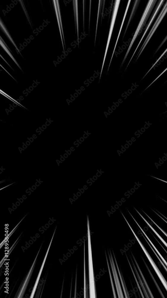 Vertical Anime motion Speed lines in Black and White. Manga comic style ...