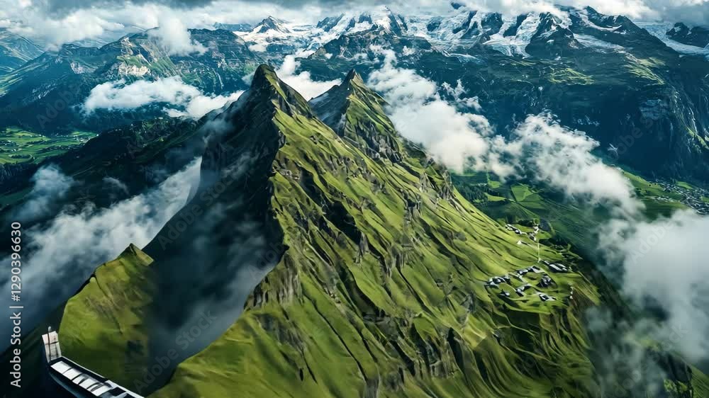 Vidéo Stock Exploring the breathtaking views from the Sphinx ...