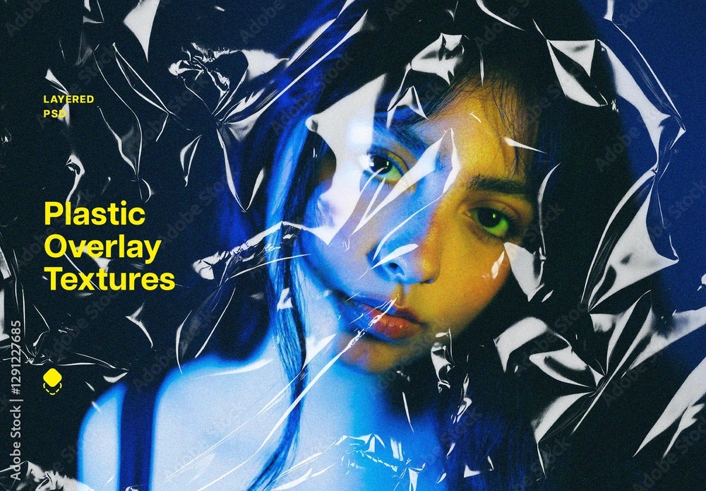 Plastic Overlay Textures Pack With Generative AI Stock Template | Adobe Stock