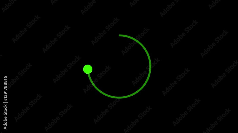 Dot with Circle Loading icon loop Loading Icon with a black background. loading animated dot ...
