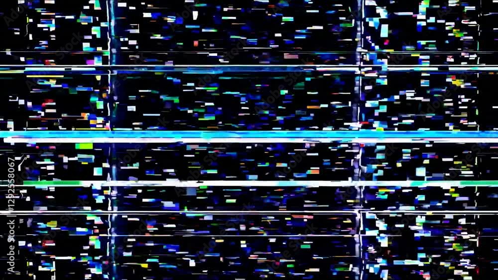 Digital Glitch Overlay | Distorted Pixel Noise Effect | Static Screen ...