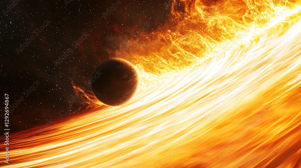 Photo & Art Print A massive interstellar highway of glowing plasma ...