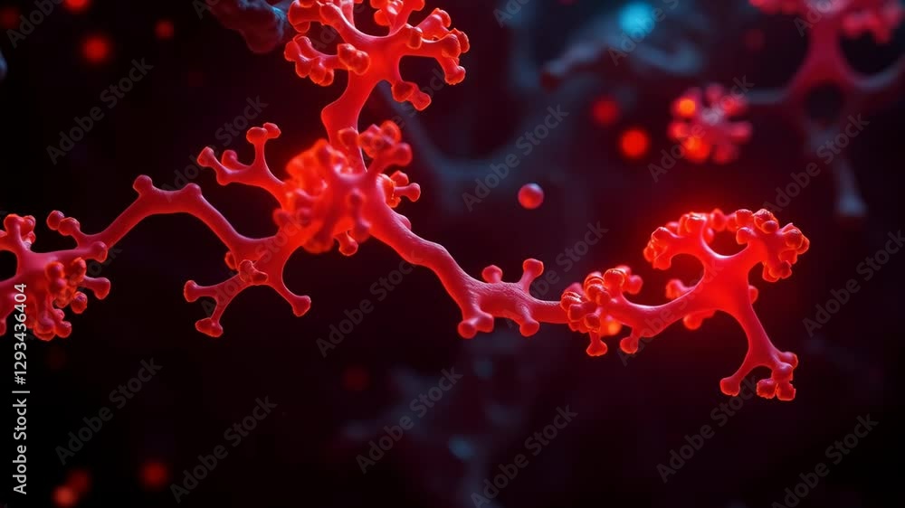 study of the intricate structures of white blood cells, haemoglobin and ...