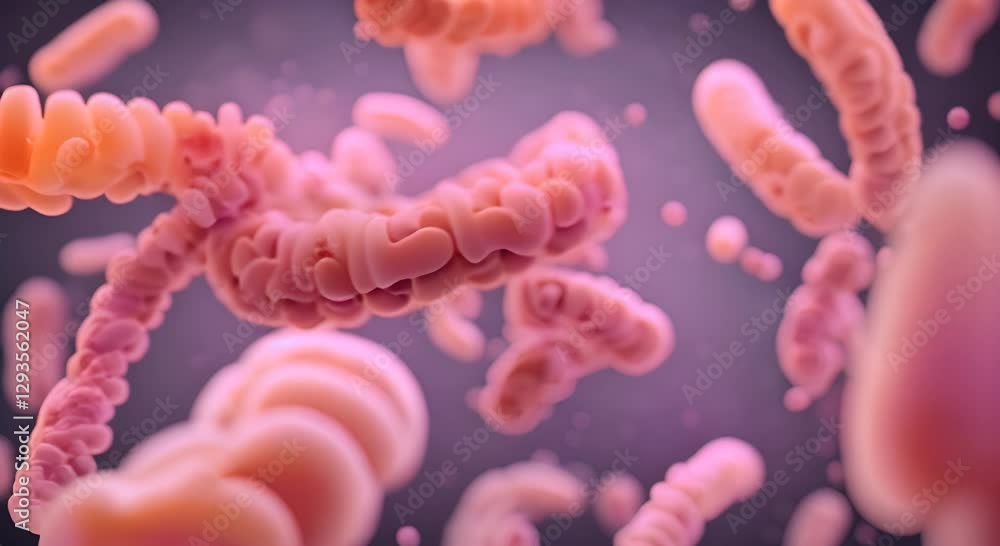 Micro bacterial Bacteria Colony Microbiome and Bacteria inside ...