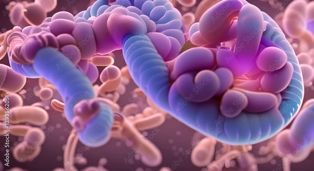 Micro bacterial Bacteria Colony Microbiome and Bacteria inside ...