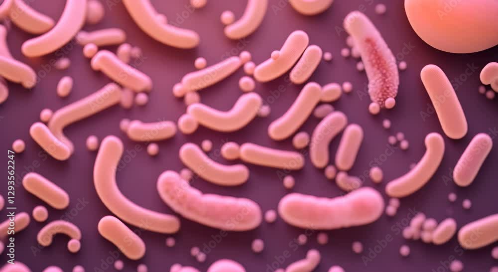 Vidéo Stock Micro bacterial Bacteria Colony Microbiome and Bacteria ...