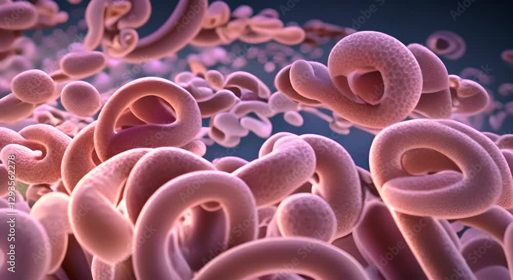 Micro bacterial Bacteria Colony Microbiome and Bacteria inside ...