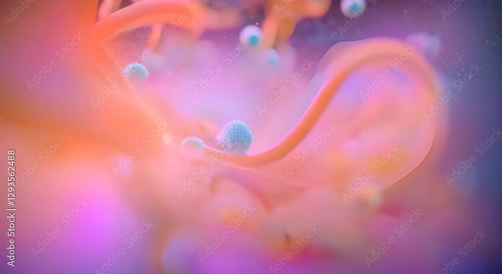 Micro bacterial Bacteria Colony Microbiome and Bacteria inside ...