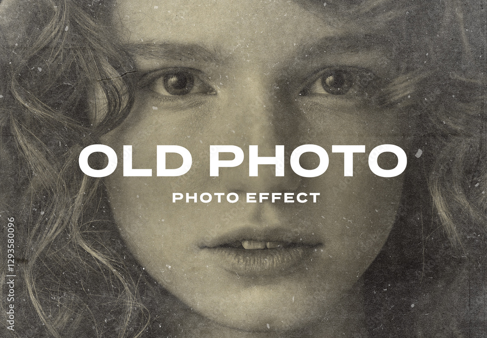 Old Film Frame Vintage Retro Photo Effect Paper Texture Template Mockup ...