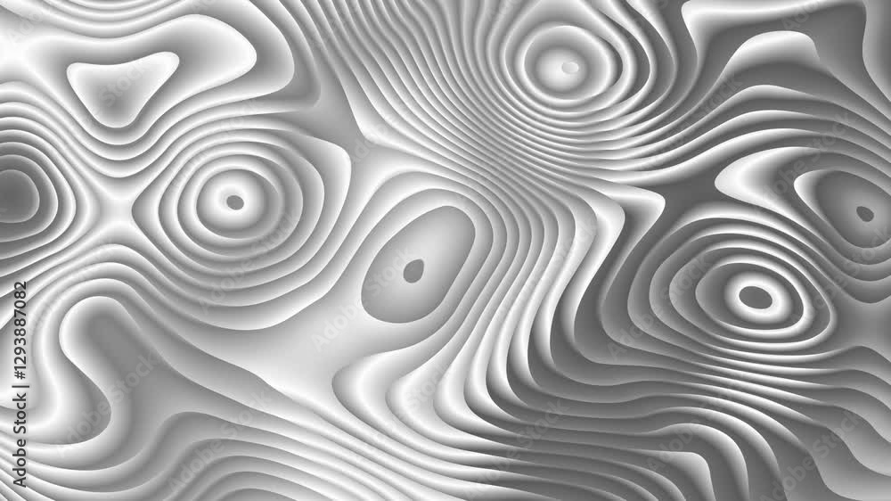 Monochrome animated spiral background. Quicksand. Paper desert. Maze ...