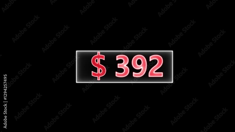 4 hundred dollar counter animation. 4 hundred dollar counting animation ...