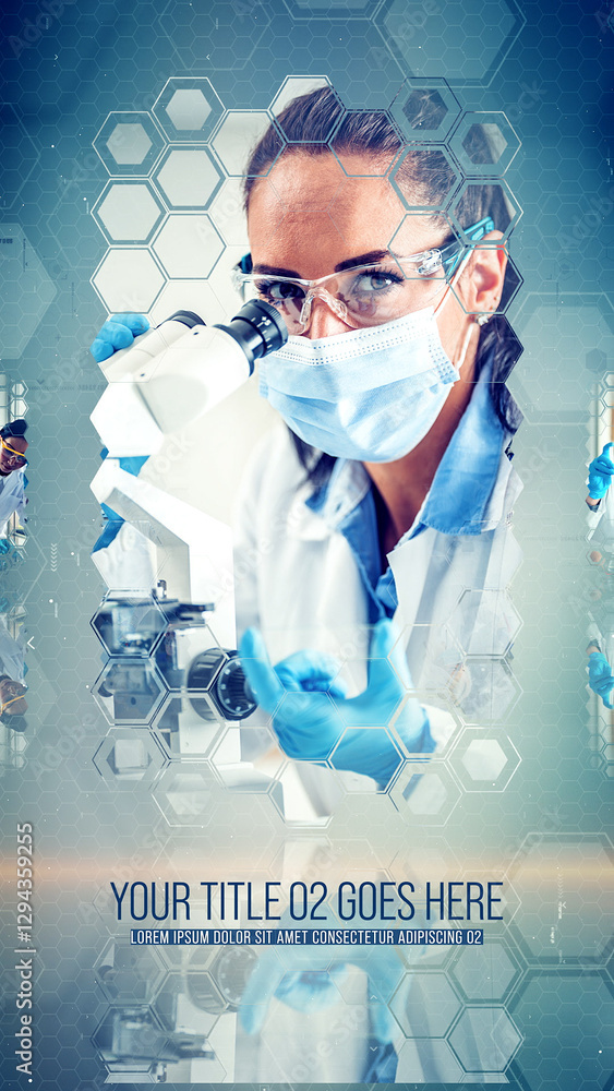 Science Images Carousel Slideshow Widget. Vertical Stories Opener for ...