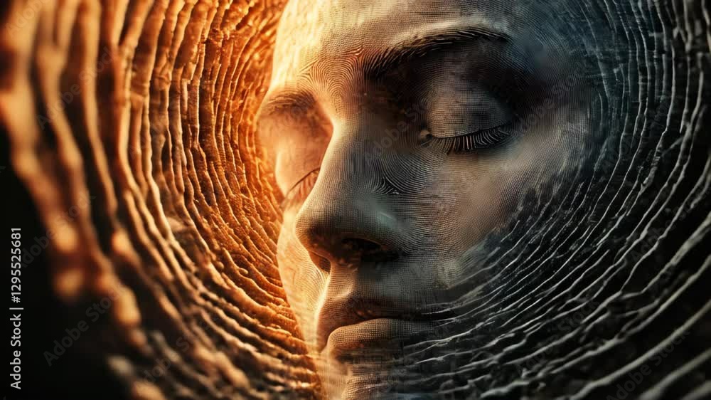 video depicting mental self-awareness and the inner true essence of a ...