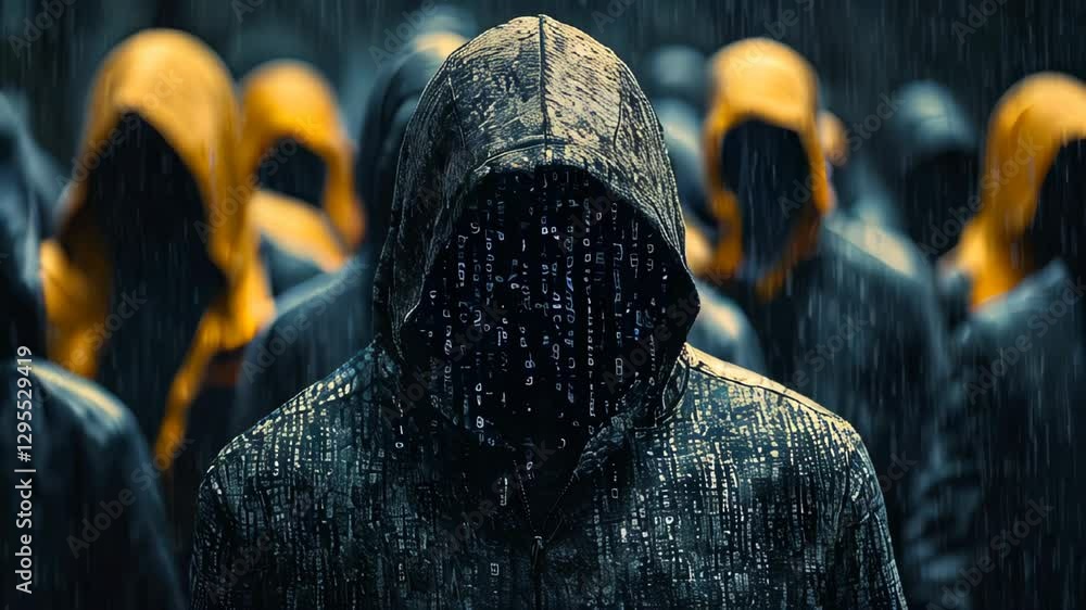 A sinister hooded group of hackers involved in cybercrime, cyberattacks ...