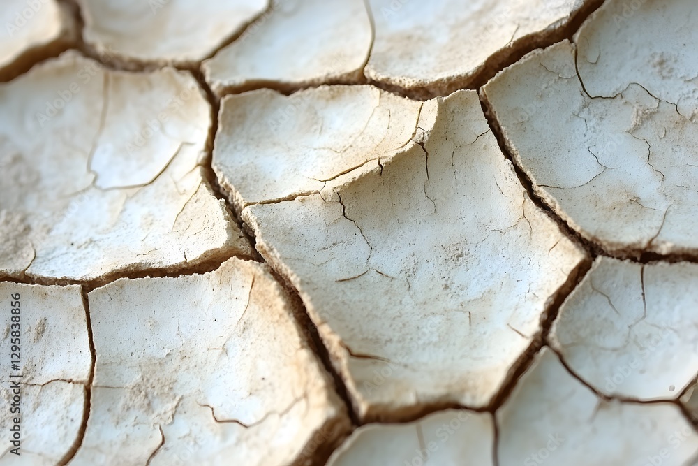 Poster Drought Impact on Arid Land: Cracked Earth Texture for ...
