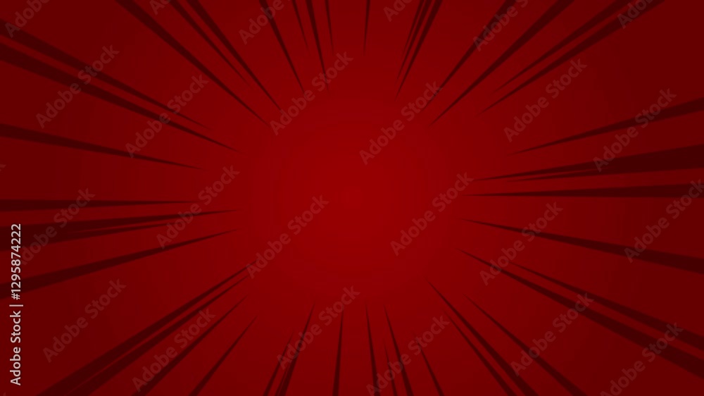 Cartoon speed line effect, animation of anime speed line, 4k resolution ...