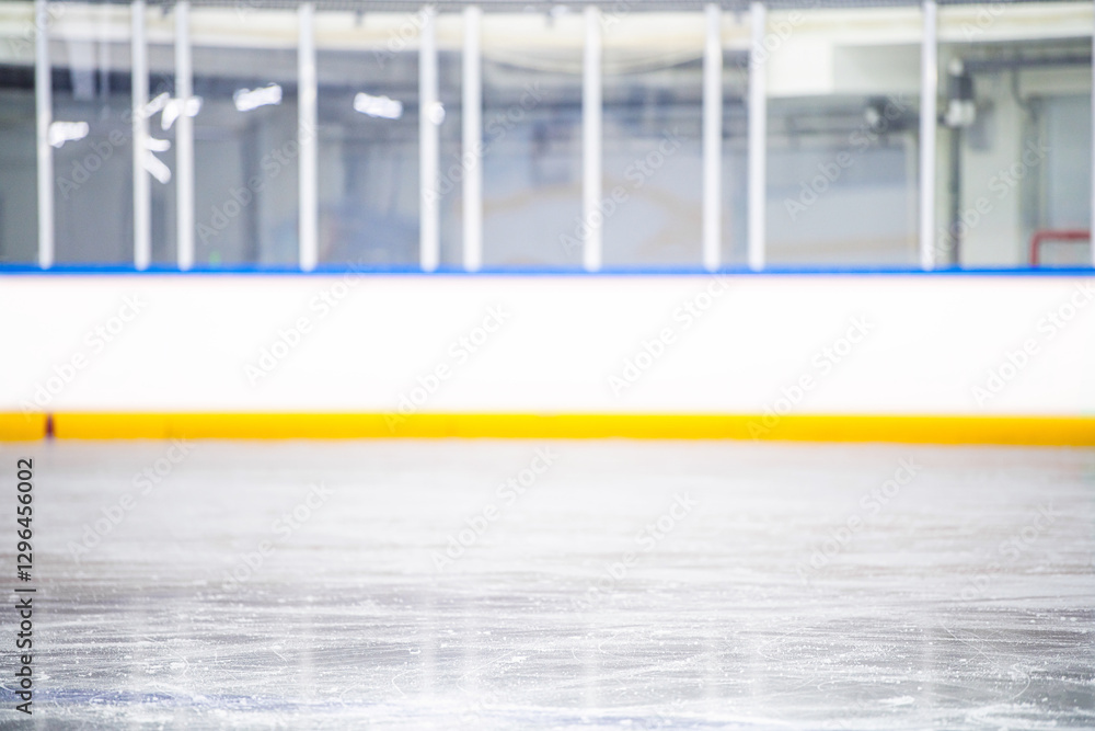 Photography Poster Empty ice rink, ice texture background for product ...