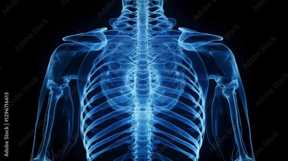 Human Skeleton X-Ray: A detailed X-ray reveals the intricate structure ...
