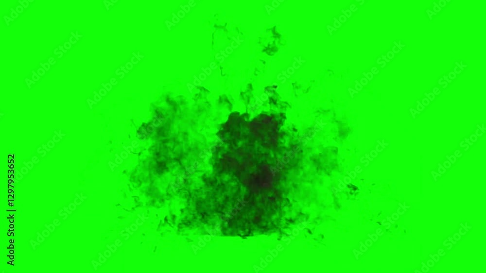 4k. Fire explosion explosion fire bomb smoke explosion animation on ...