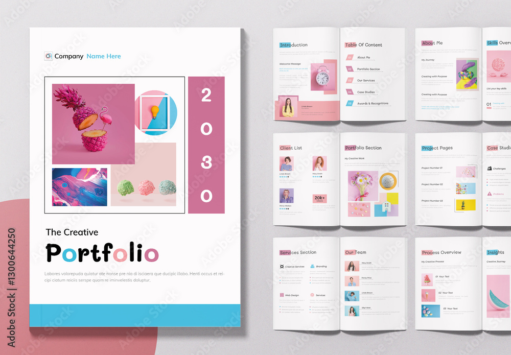 Creative Portfolio Template Layout Stock Template | Adobe Stock