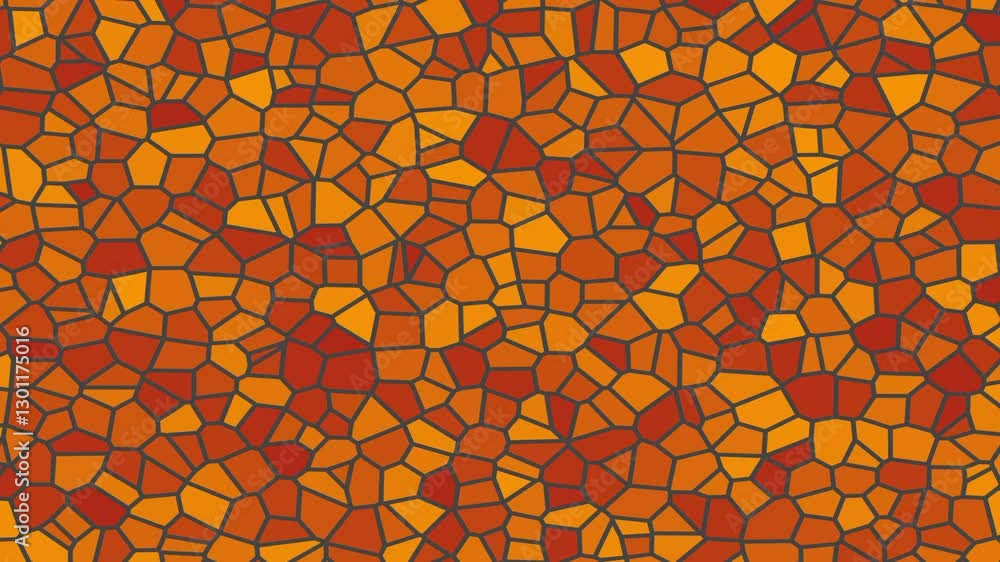 looping animation video featuring a mosaic pattern. The mosaic consists ...
