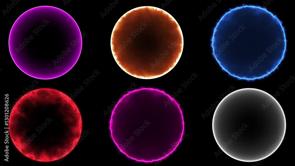 4K Circle Animations Different Styles for Display Objects, Logos ...