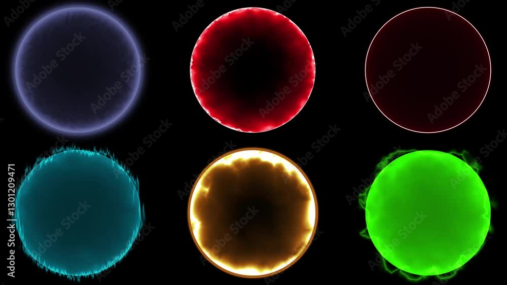 4K Circle Animations Different Styles for Display Objects, Logos ...