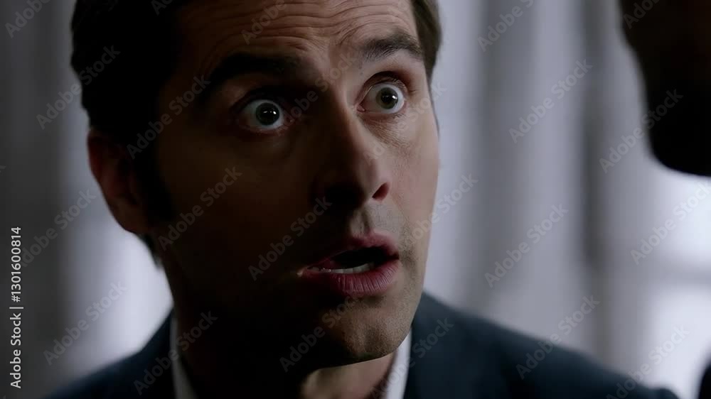 Shock and Surprise in an Intense Conversation Between Two Characters in ...