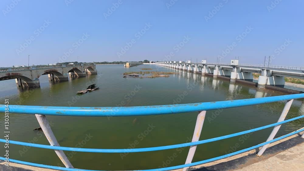 The Upper Anaicut or Upper Anicut, also known as Mukkombu dam built on ...
