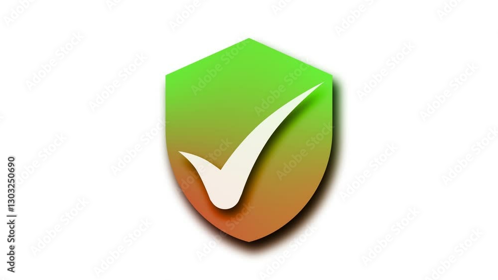 3d Tick check mark check button icon, Check mark icon symbol, abstract ...