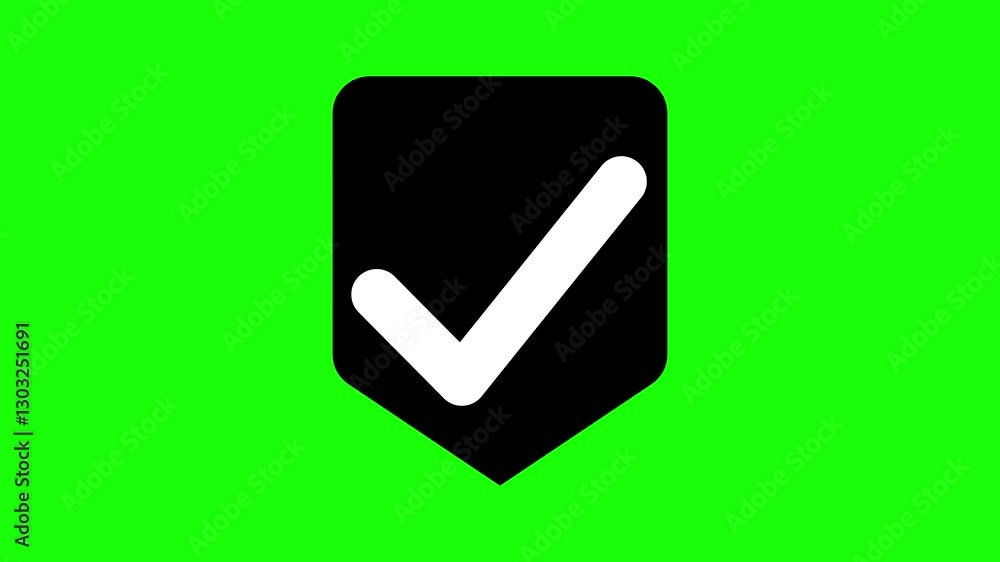 Tick check mark check button icon. Check mark icon symbol, abstract ...