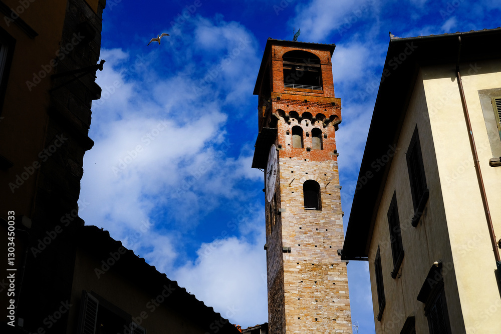 Poster The famous 'Torre delle Ore' (Clock Tower), the tallest medieval ...