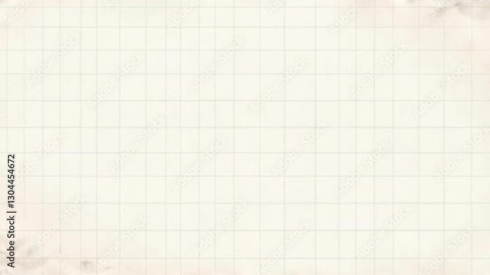 Vidéo Stock sheet of paper vintage grid paper, crumpled paper animation ...