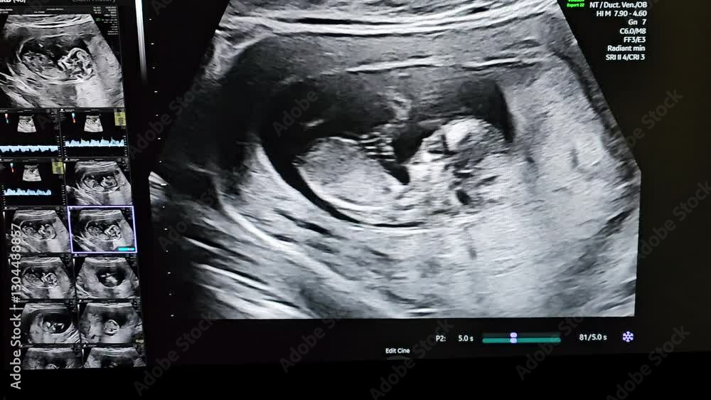 Ultrasound images of imbreon's baby display fetal development and ...
