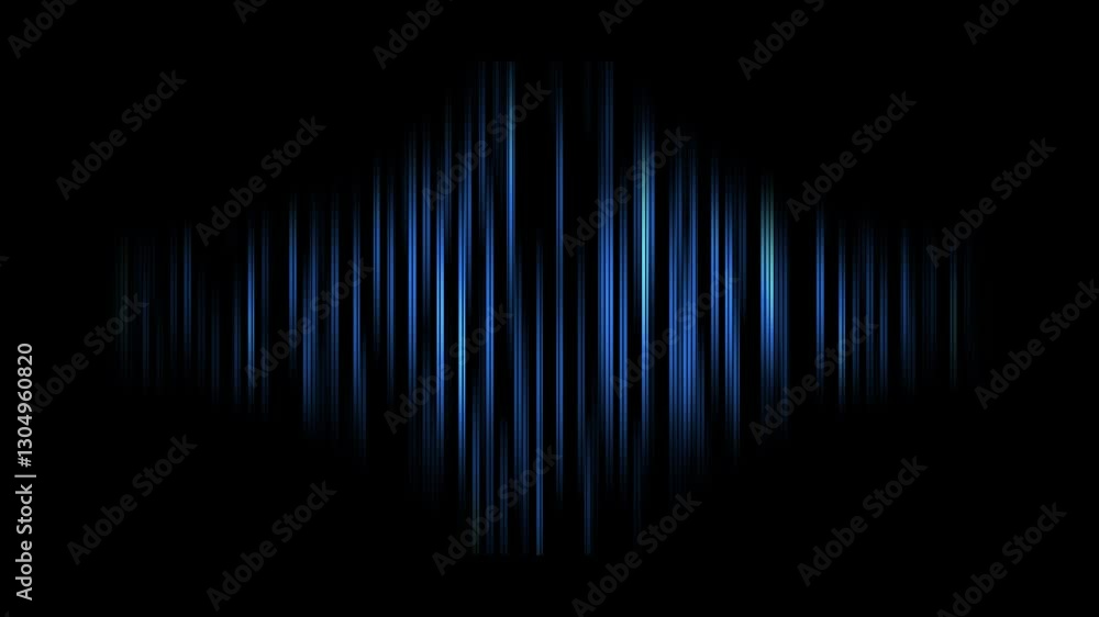 Audio Visualizer (Black Background) 4K | Dynamic Music Waveform Animation for VFX vídeo de Stock ...