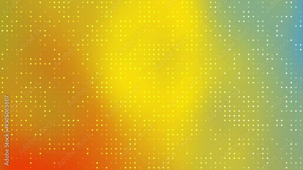 Colorful gradient background with dotted pattern for video loops ...