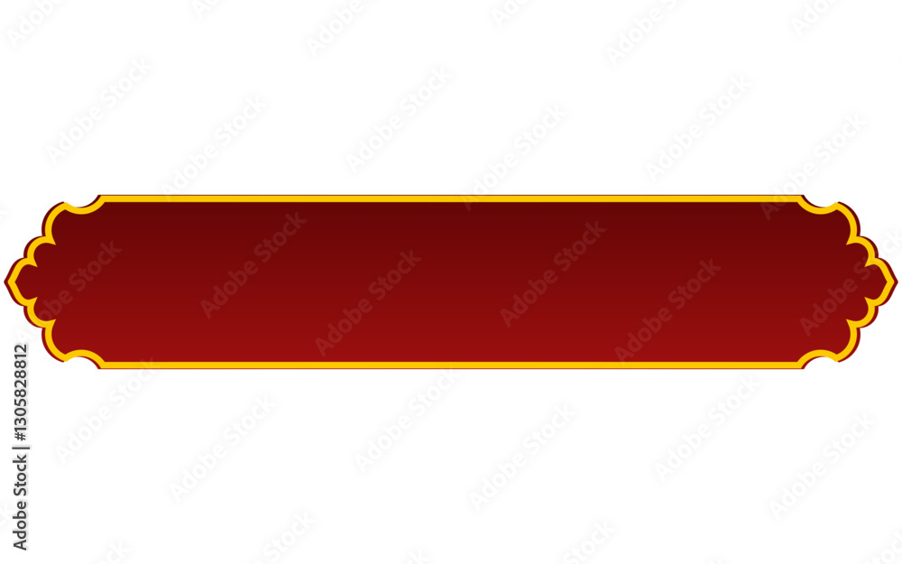 Poster Aesthetic red text box with gold border – Wall Art | UkPosters