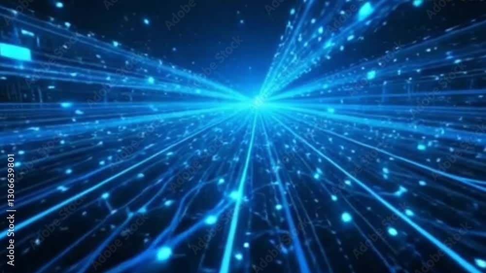 futuristic neural network, AI neural network, deep learning ...