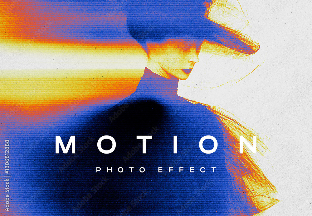 Motion Fade Photo Effect Mockup Stock Template | Adobe Stock