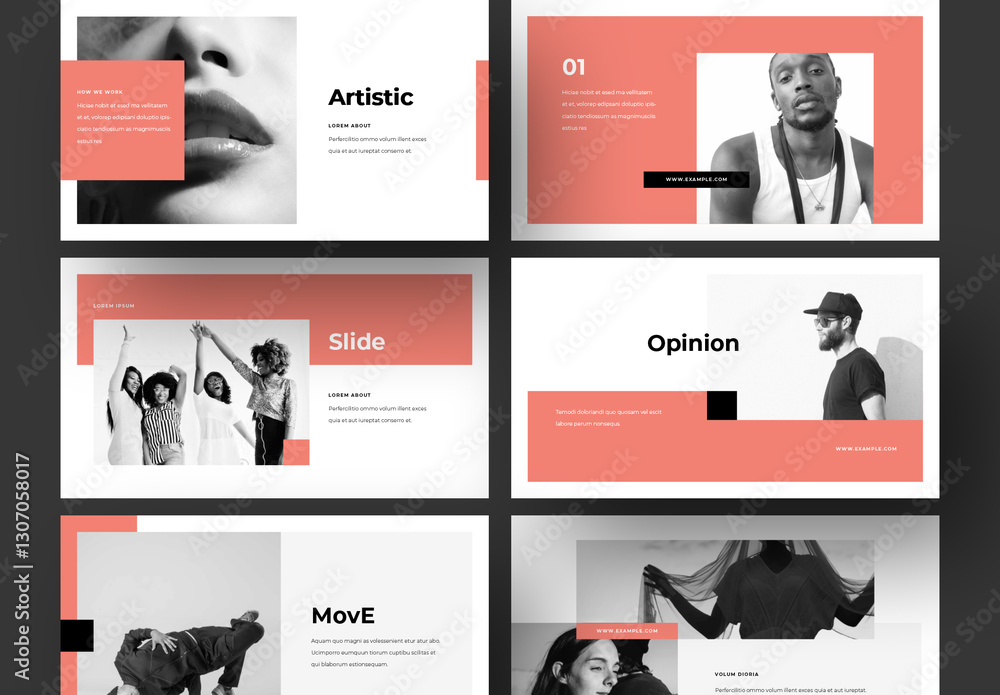 Modelo de Minimal and Clean Presentation Layouts do Stock | Adobe Stock