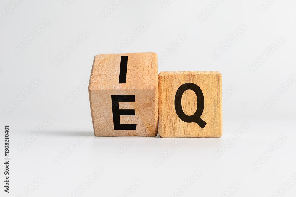 Poster intelligence quotient and emotional quotient or iq and eq letter ...