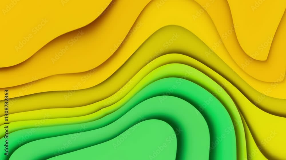 Layered Paper Cutout background animation with seamless looping. 3D ...