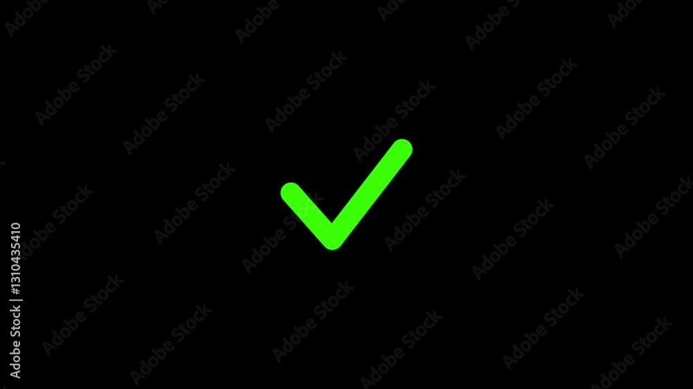 Green check mark on transparent background. Check mark symbol. approved ...