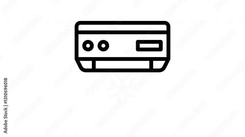 air conditioner animated icon Stock Video | Adobe Stock