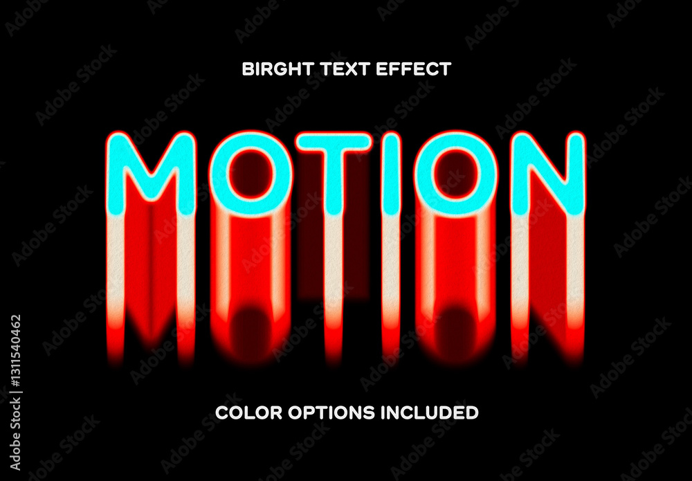 Motion Blur Text Effect Mockup Stock Template | Adobe Stock