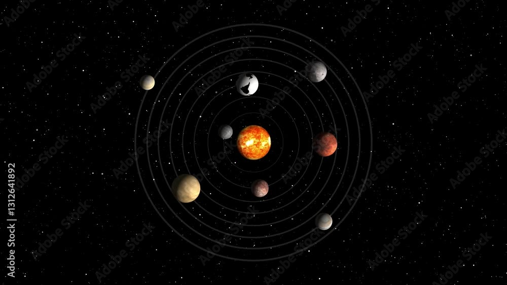 universe solar system. Theory of Relativity in the Solar System. 3d ...