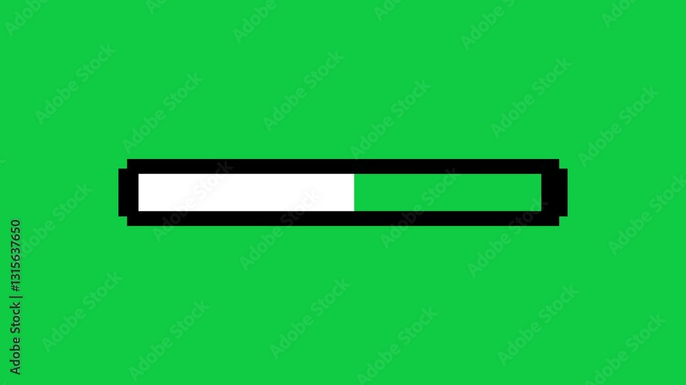 Green screen Loading bar, downloading bar, loading screen progress animation in 4K. Stock-video ...