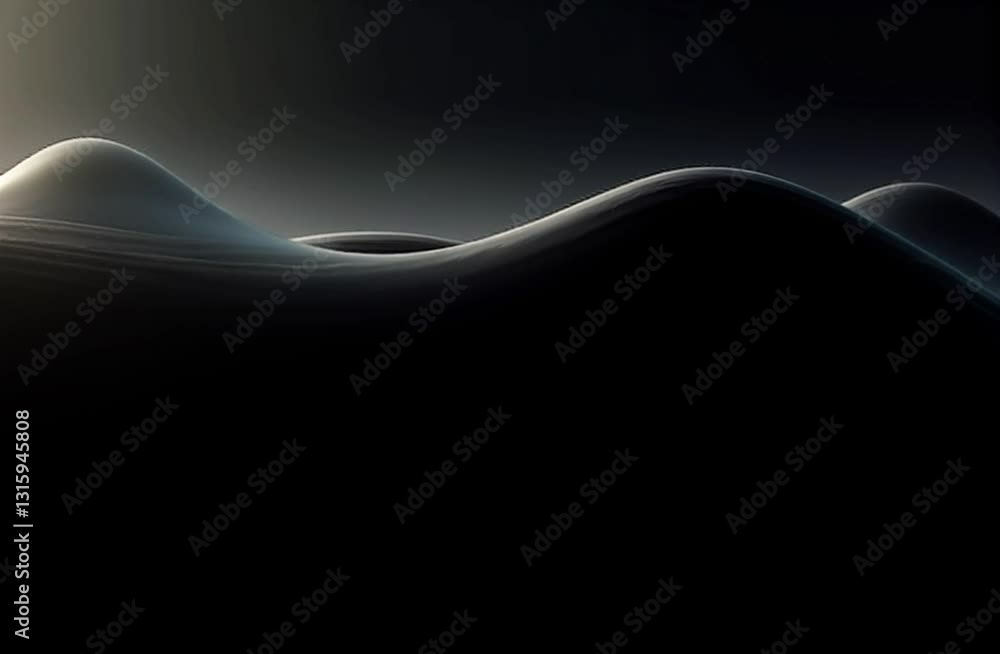Push In on the undulating waves, creating a dynamic focus on the ...
